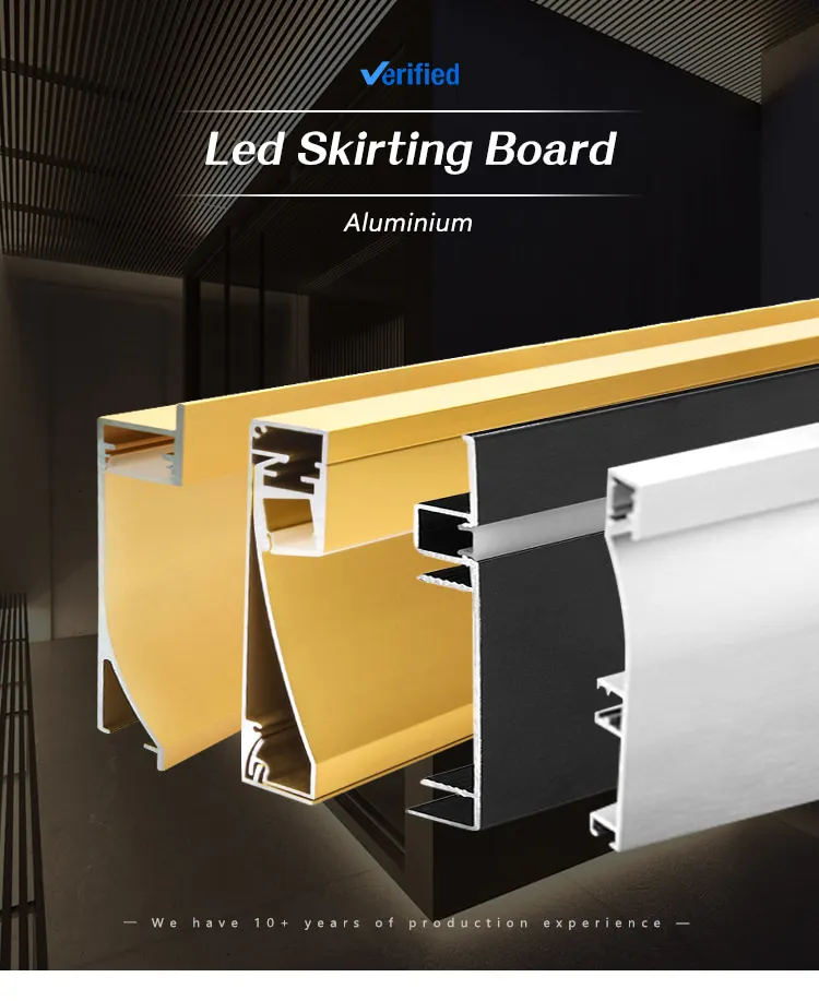 Toco Illuminated Led Profile Strip Aluminium Led Skirting Board Lights ...