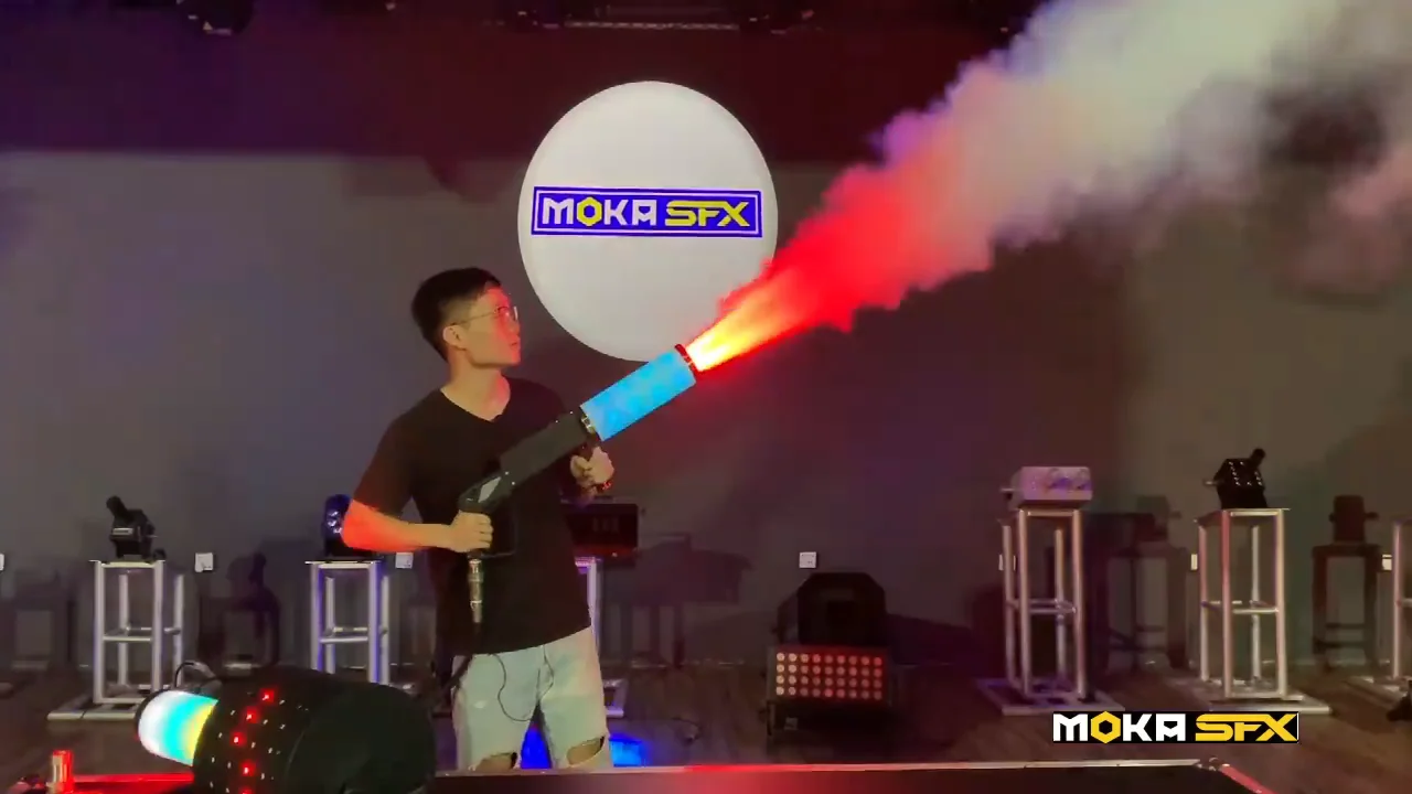 Moka Sfx Rechargeable Manual Control 6-7m Co2 Jet Machine Led Co2 Dj ...