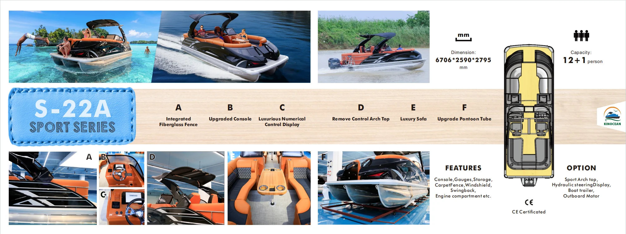 2025 Luxury Aluminum Pontoon Speedboat Model with CE Certification ...