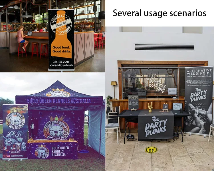 Custom Aluminum Single Side Banner Stand for Event Advertising