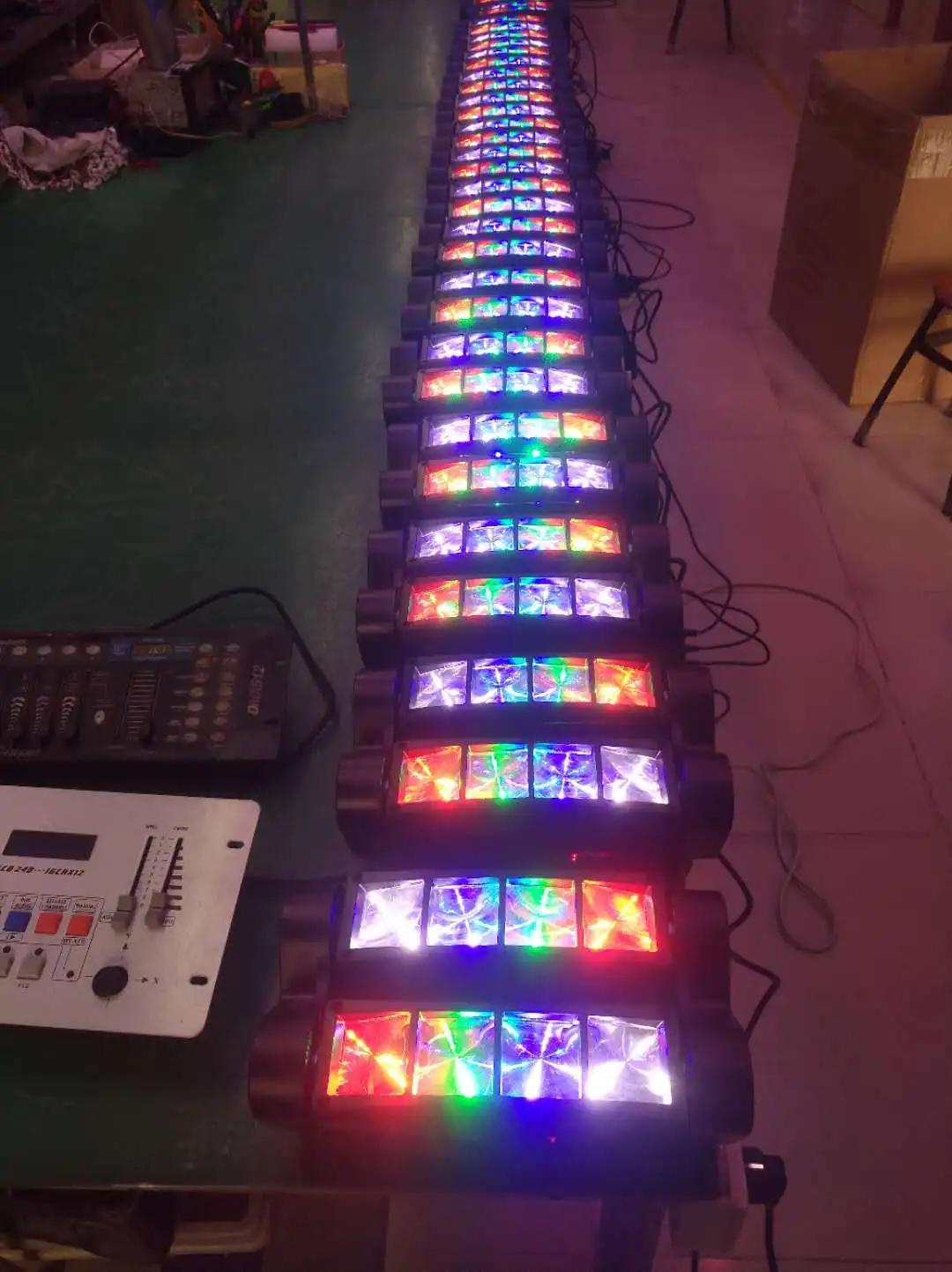 Mini Party Rgbw Effect Dj Led Beam Moving Head Disco Lighting Stage 8 ...