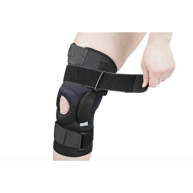 High Quality Adjustable Black Neoprene Arthritis Hinged Knee Support ...