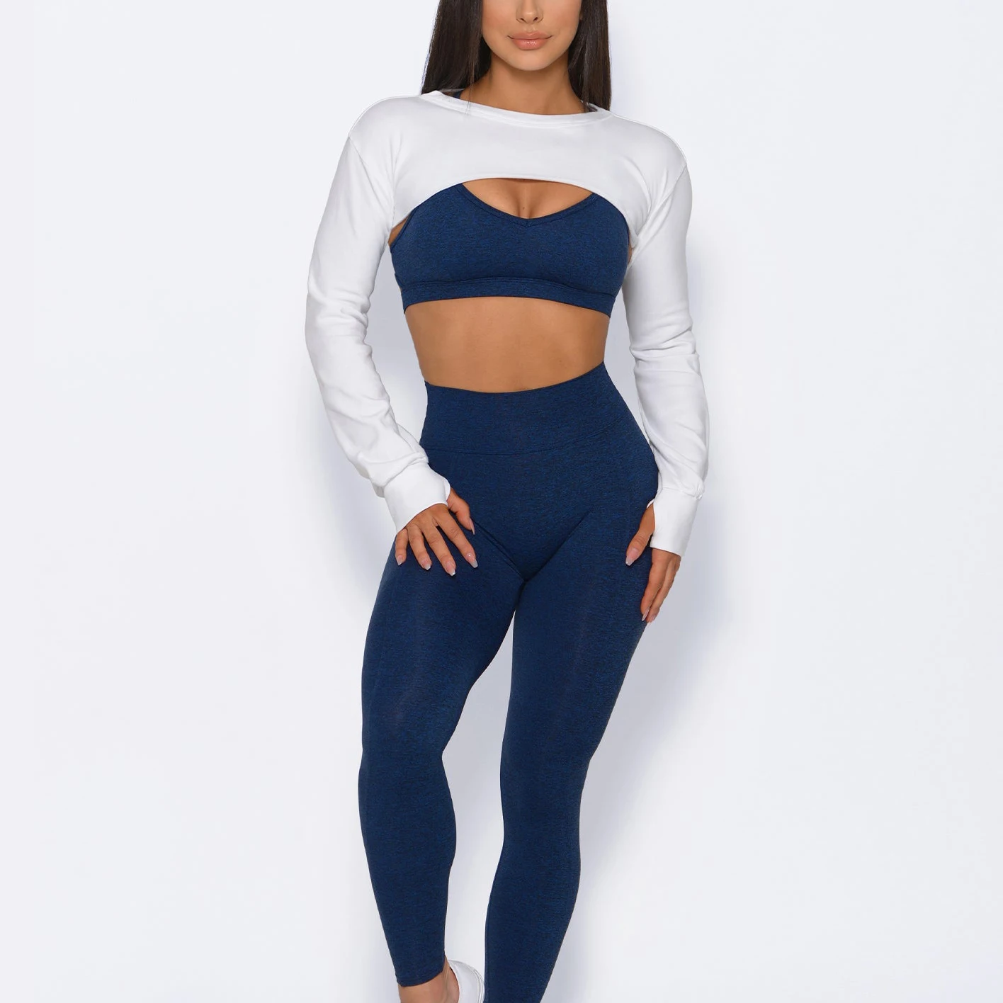 Wholesale Fitness Yoga Wear 3 Pcs Seamless Workout Women Gym Sets 10 Customized Logo Printing ...