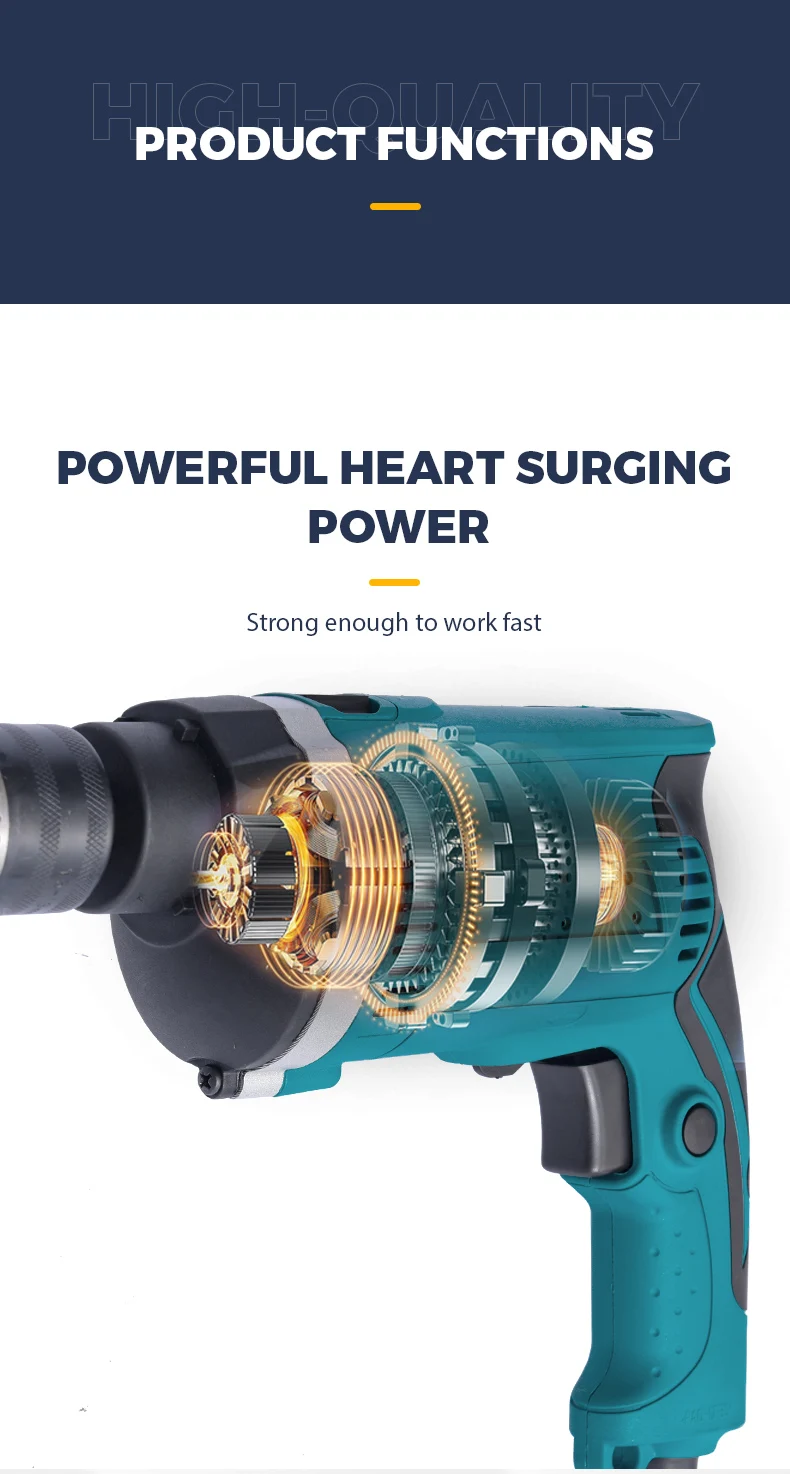 Power Tools Hand Tool Power Drill Machine For Wood Metal Aluminum ...