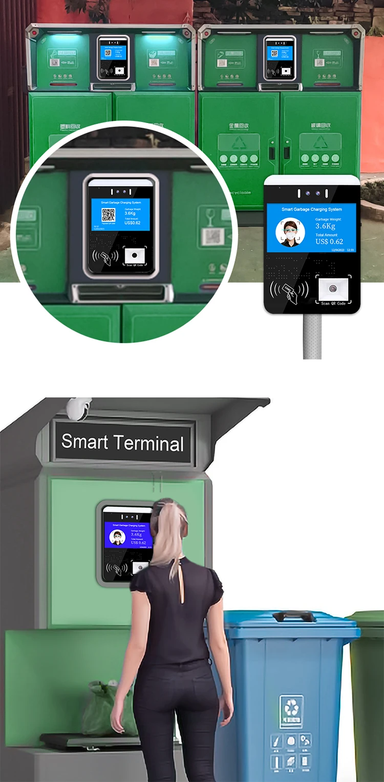 Android Face Payment Terminal For Garbage Charging System Support 4g Qr ...