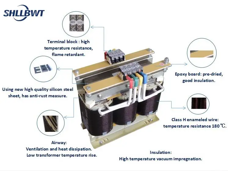 Transformator Isolasi 3 Fase 120kva 380v 400v 415v 480v Transformator ...