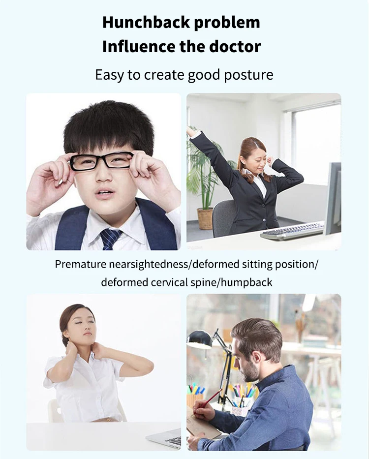 New Breathable Custom Adjustable Upper Back Upright Posture Correction ...