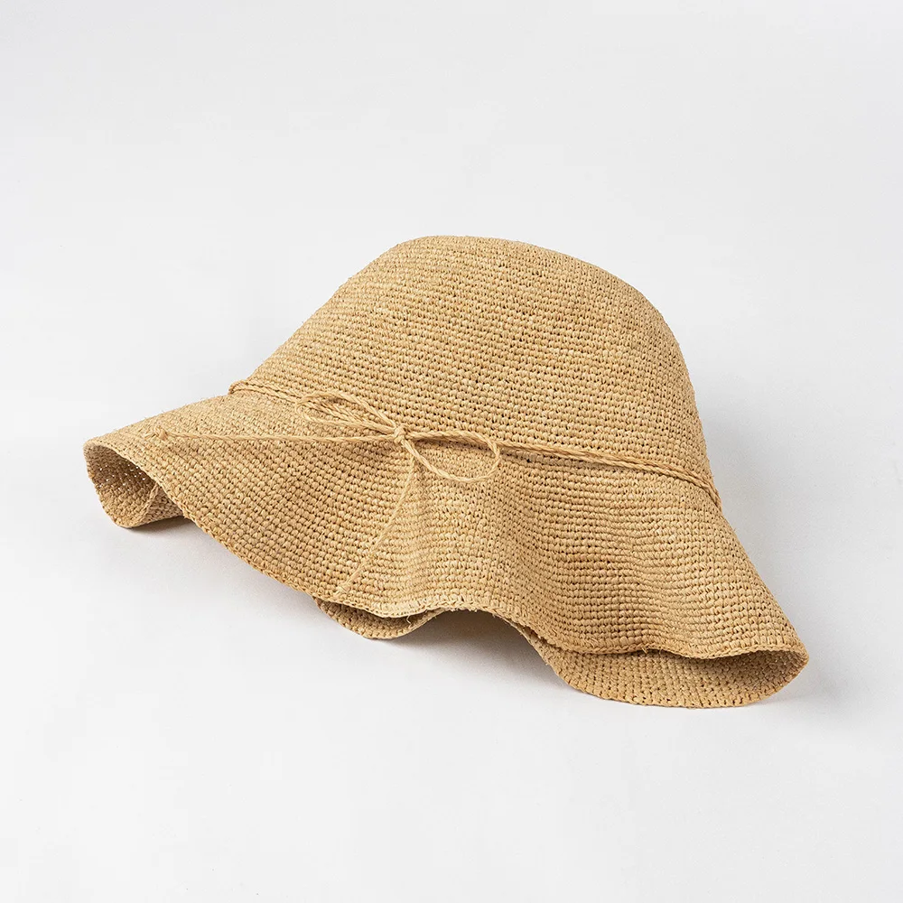 Shinehats 2023 Wholesale Crochet Raffia Hepburn Bucket Straw Hats Women ...