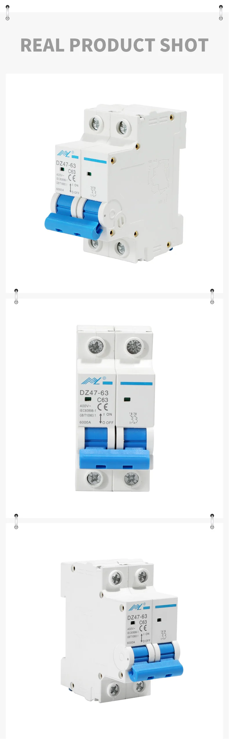 1 Pole Mcb Over Voltage protection Miniature Circuit Breaker MCB ...