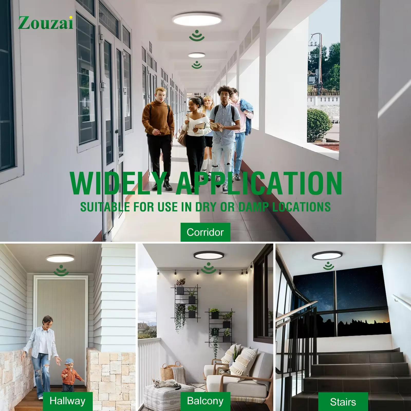 Surface Mounted 5cct Etl Led Ceiling Light Dimmable 12 Inch 25w For ...