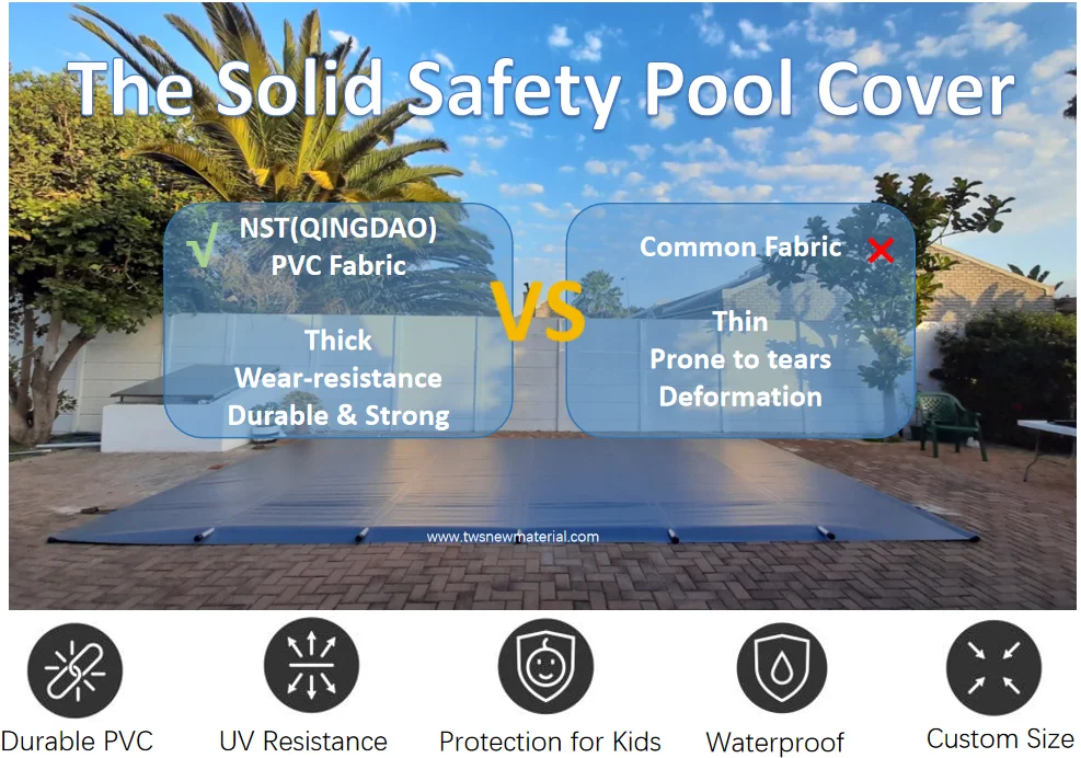 Custom PE PP PVC Heavy Duty Coated Tarpaulins for Pool Covers