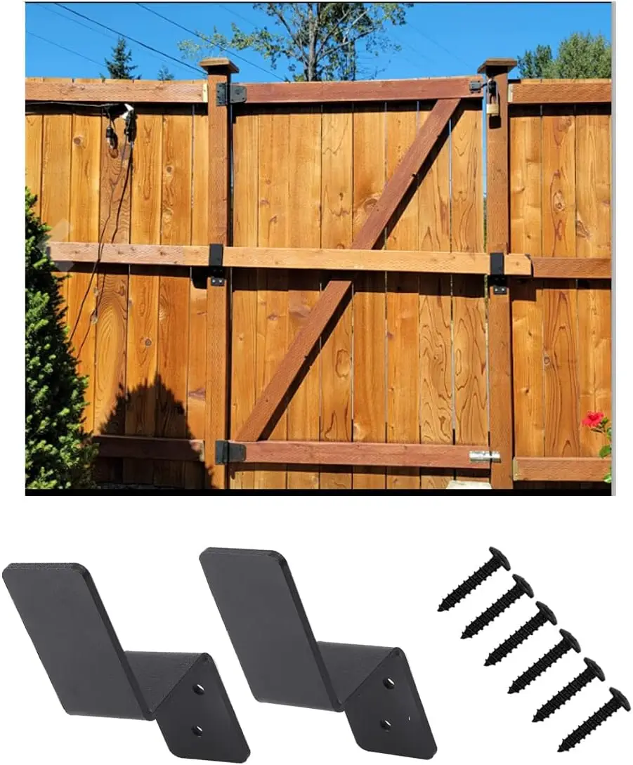 Heavy Duty Steel Z Brackets for Wood Shelves & Pergolas