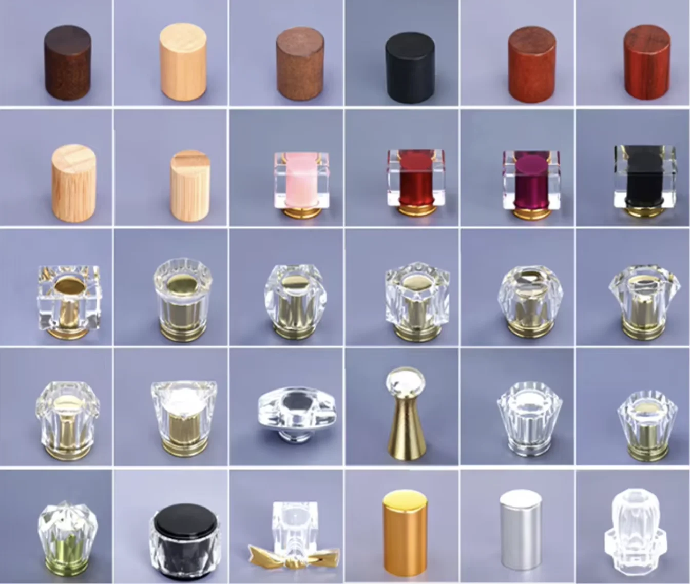 Luxury Cylinder Parfum Botol 30ml - Elegant Glass Bottle