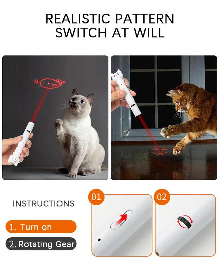 Qbellpet Manufacturers Selling Pet Supplies USB Charging Pointer Cat ...
