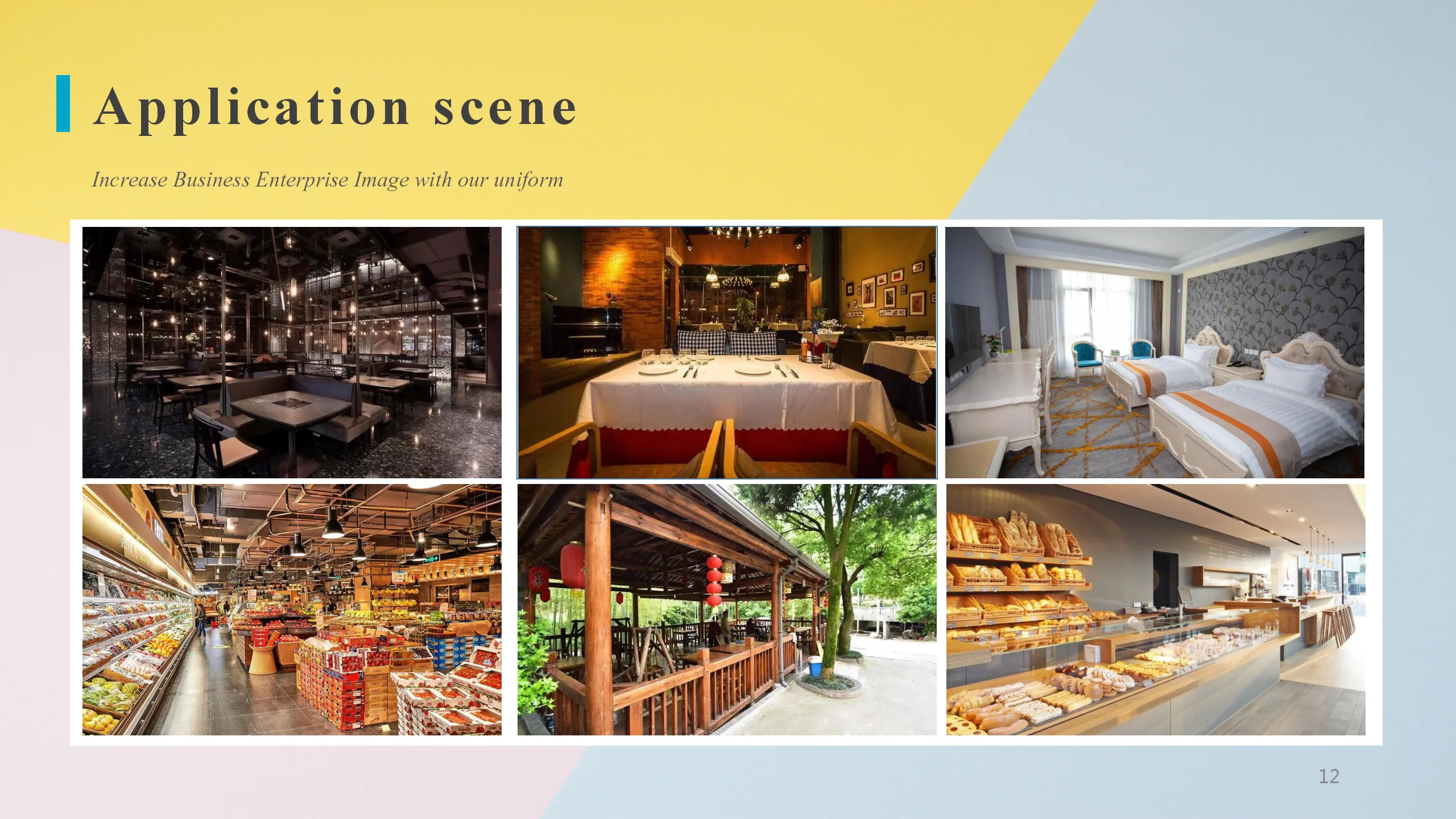 Chinese Classic Restaurant Uniforms for Wait Staff