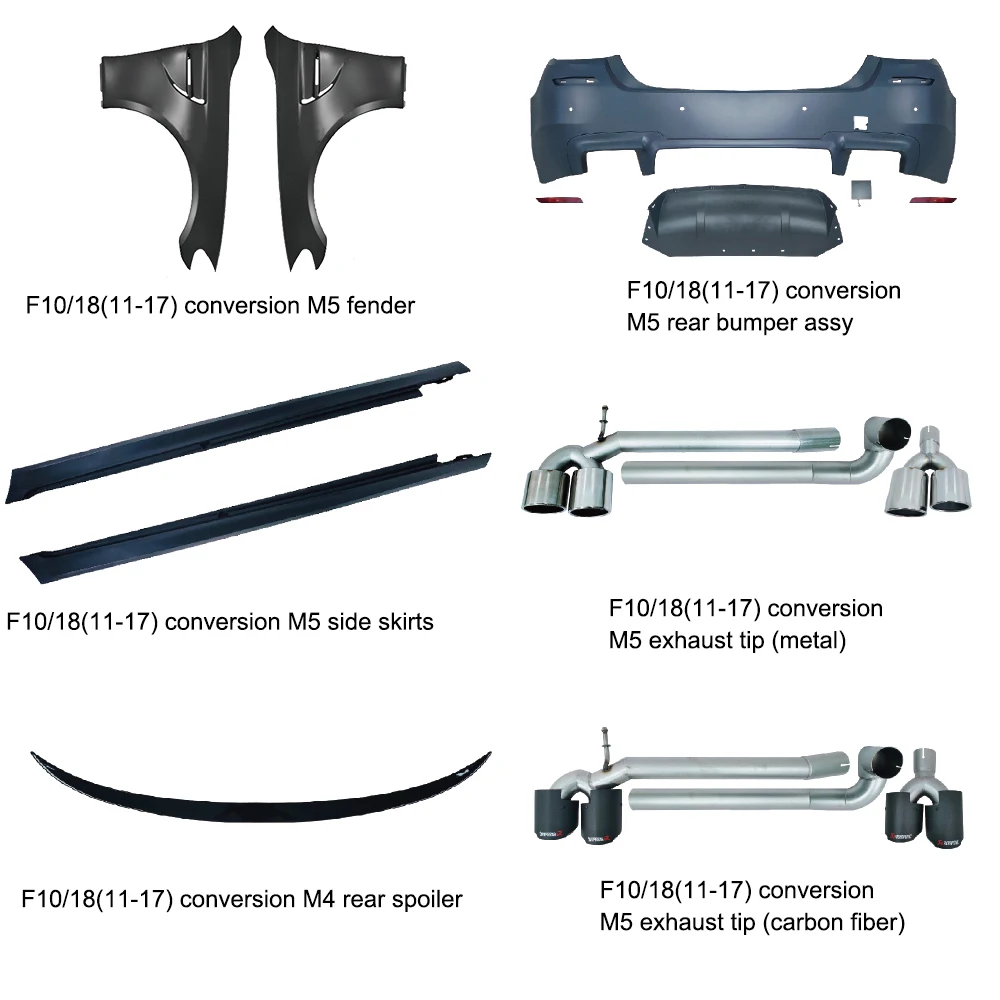 Auto Body Kits For Bmw F10 /18 Upgrade To M5 Body Kit With Pp Bumper ...