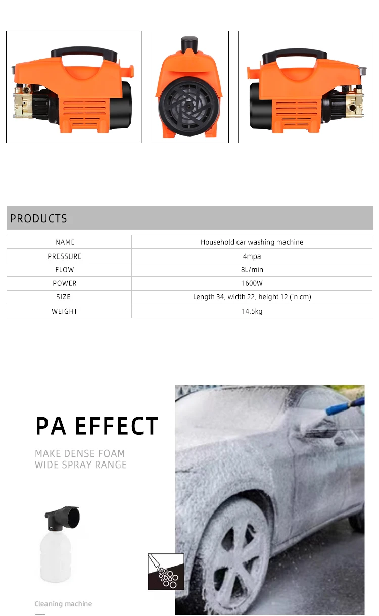 220v 4mpa Water Electric Jet Portable Mini High Pressure Car Washer ...