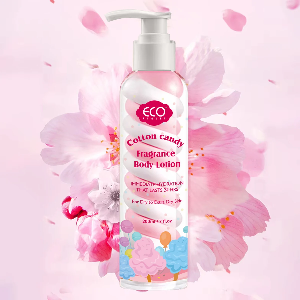 Cotton Candy Body Lotion- With Vitamin E & a & Vegan Collagen - for ...