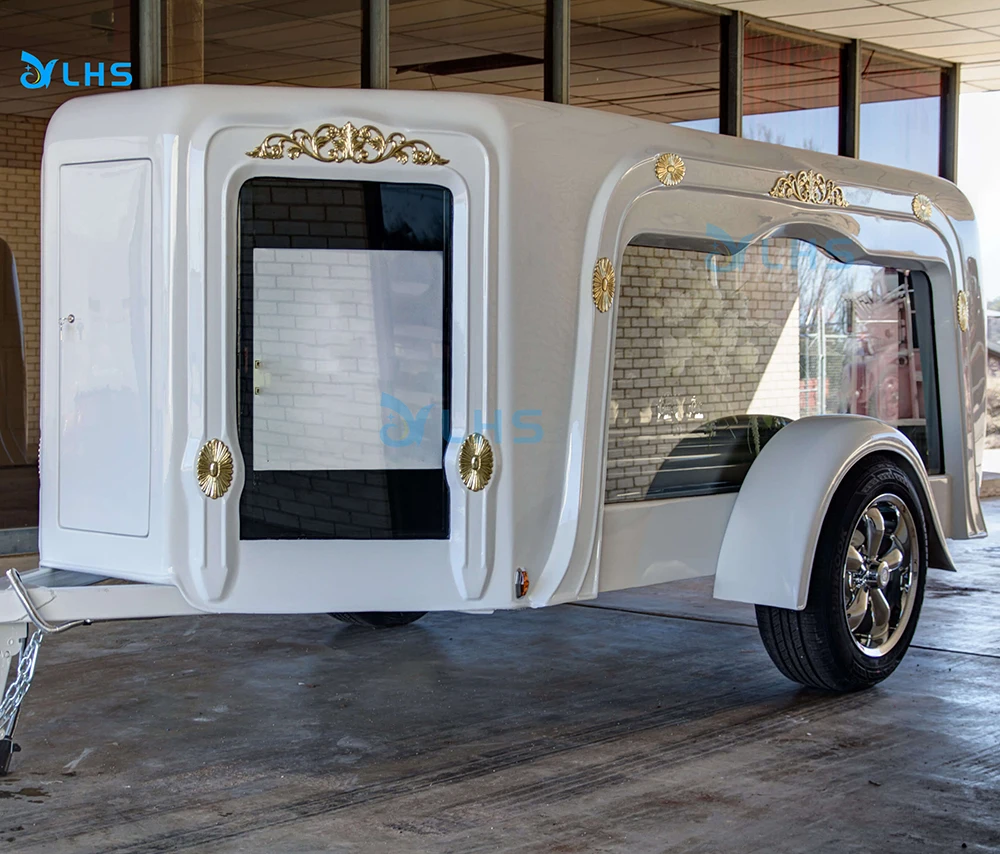 Luxury Funeral Hearse Manufacturer - Popular White Coffin Wagon