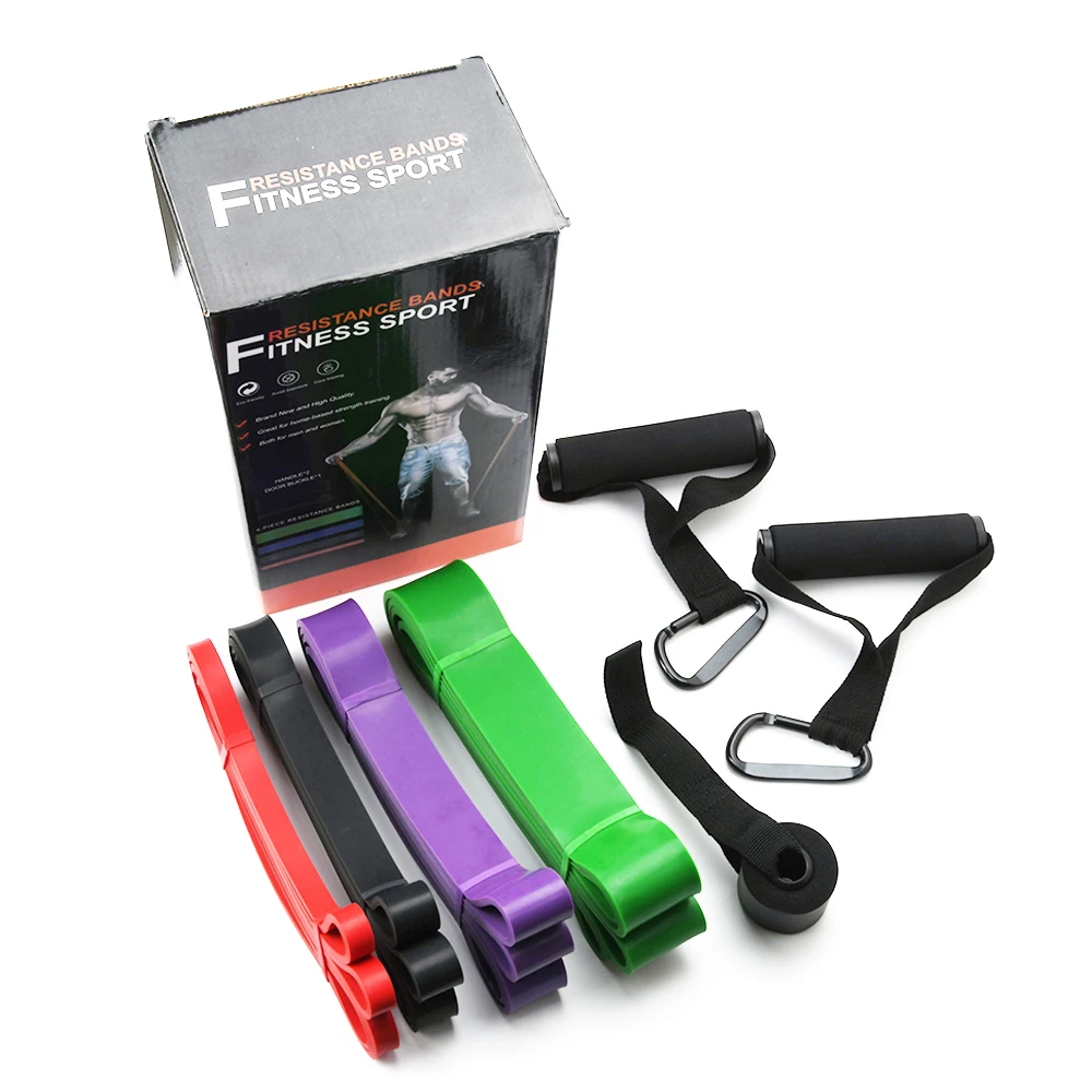 AVANT FITNESS Heavy Resistance Pull Bands Set-Eco-Friendly Rubber ...