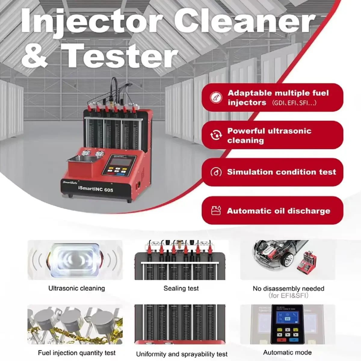 Launch CNC605A Fuel Injector Cleaner - Efficient & Reliable