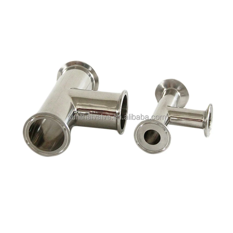 Din25 Tri Clamp Tee With Quick Connection Fitting For Stainless Steel ...