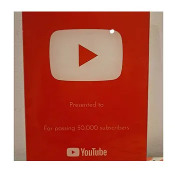 Custom Acrylic Youtube Play Button Plaque Content Creator Instagram ...