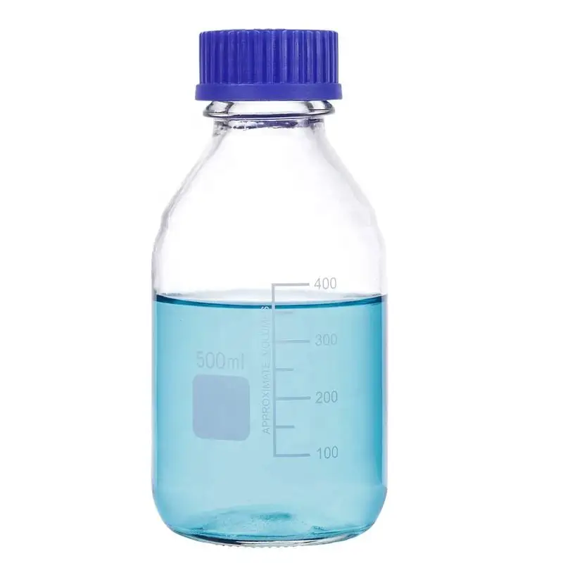 Laboratory Reagent Glass Bottle 100ml Reagent Bottle Boro 3.3 Clear ...
