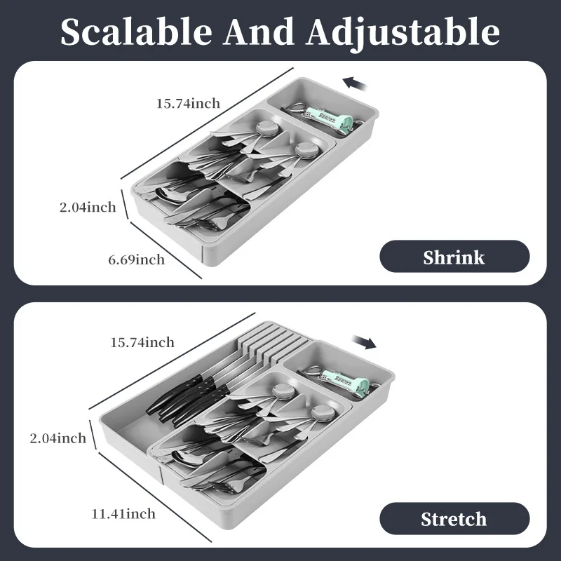 Efficient Kitchen Storage - Home Drawer Divider & Organizer