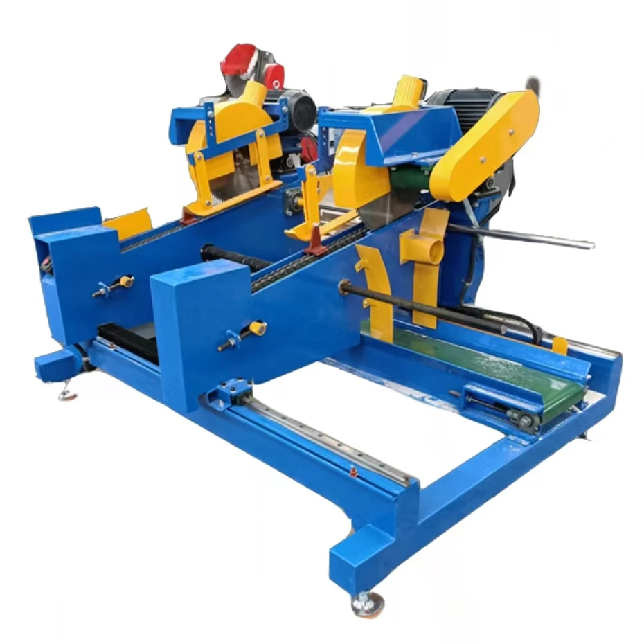 Heavy Duty Automatic Wood Plank Edge Cross Cutting Double End Trim ...