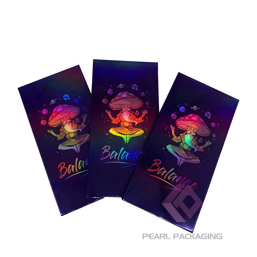 Mush Edible Chocolate Bar - Holographic Packaging Box