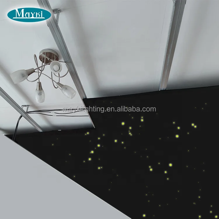 Polyester Fiber Optic Star Ceiling Tiles for Home Theater