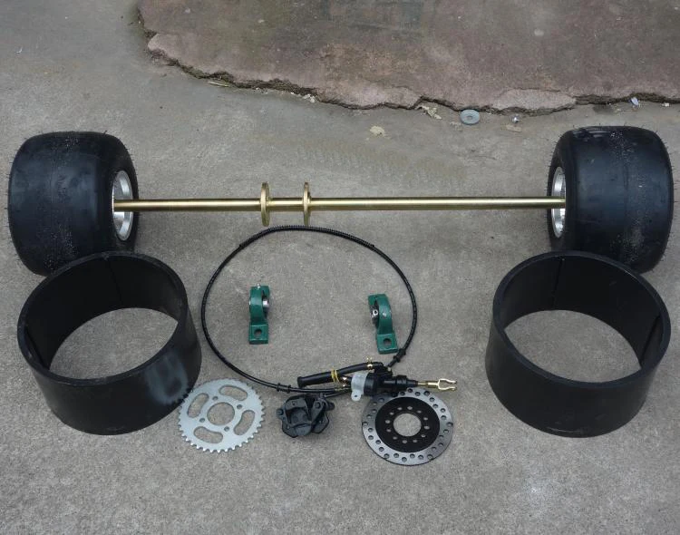 GO KART KARTING ATV UTV 1M Rear Axle with Tire - Durable Drivetrain