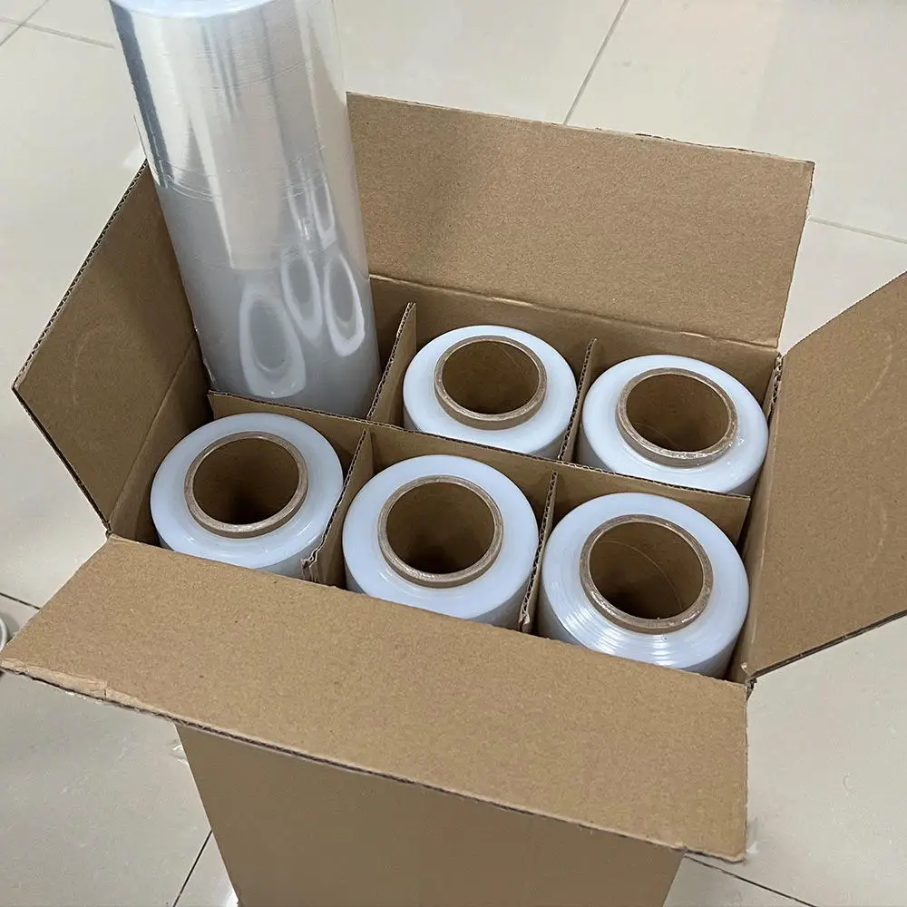 18MIC 500MM Transparent Plastic Stretch Film Moisture-Proof LLDPE Cast ...