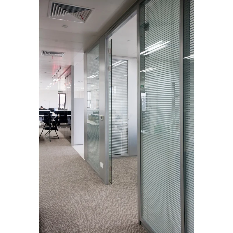 Curved office glass partition wall with aluminum frame office building ...