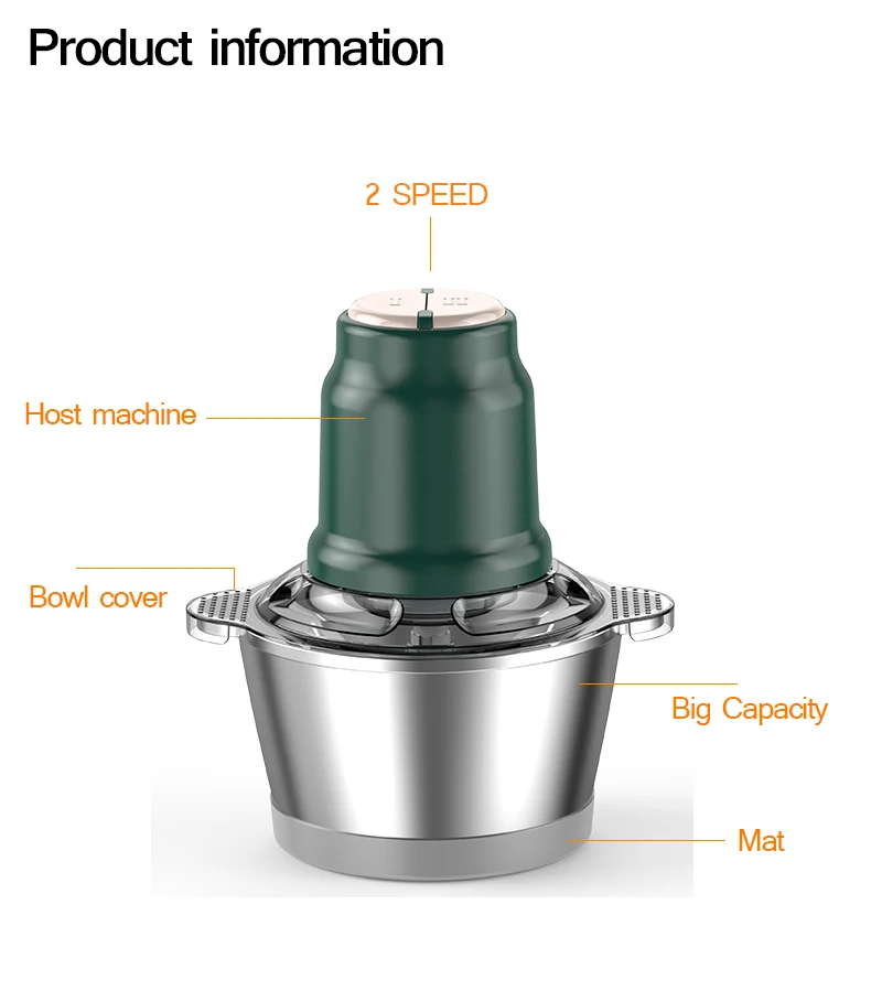 Kitchen Mixer Food Processor 220v 1500w 10l Meat Grinder Slicer ...