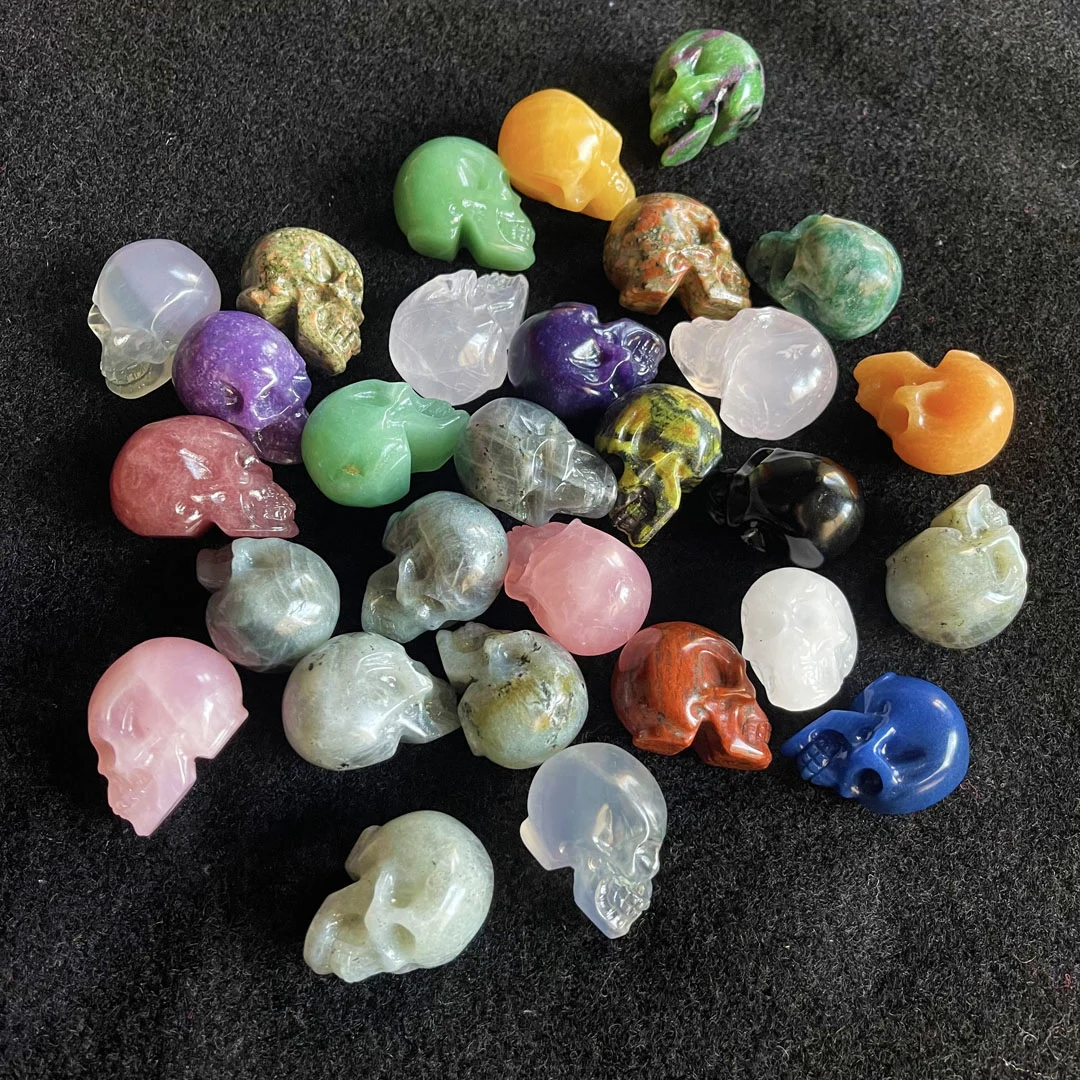 Wholesale Small Crystal Skulls Head Hand Carved Mini Natural Crystal ...
