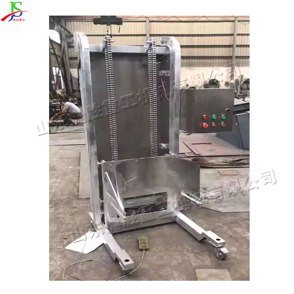 Garbage Bin Vertical Dumping Elevator Electric Waste Bin Lifting ...