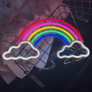 Neon Signs Rainbow Cloud Neon Light Sign For Wall Decor Home ...