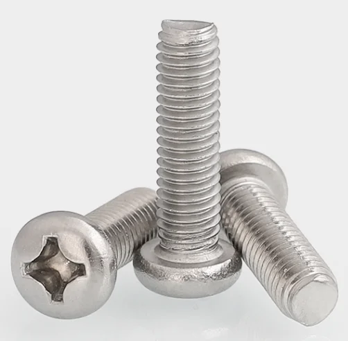 M0.8 - M10 Stainless Steel 304 Cross Recessed Phillips Pan Head Machine Screws - Buy Cross Pan ...