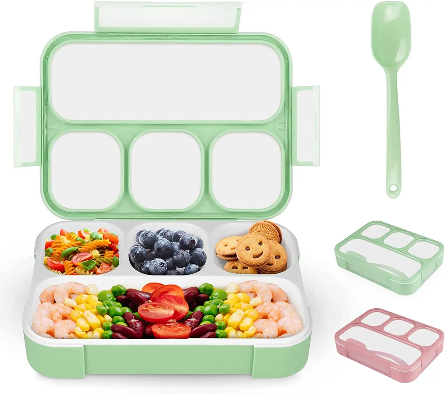 4 Compartment Bento Lunch Box For Kids Lunch Bento Box For Adults With ...