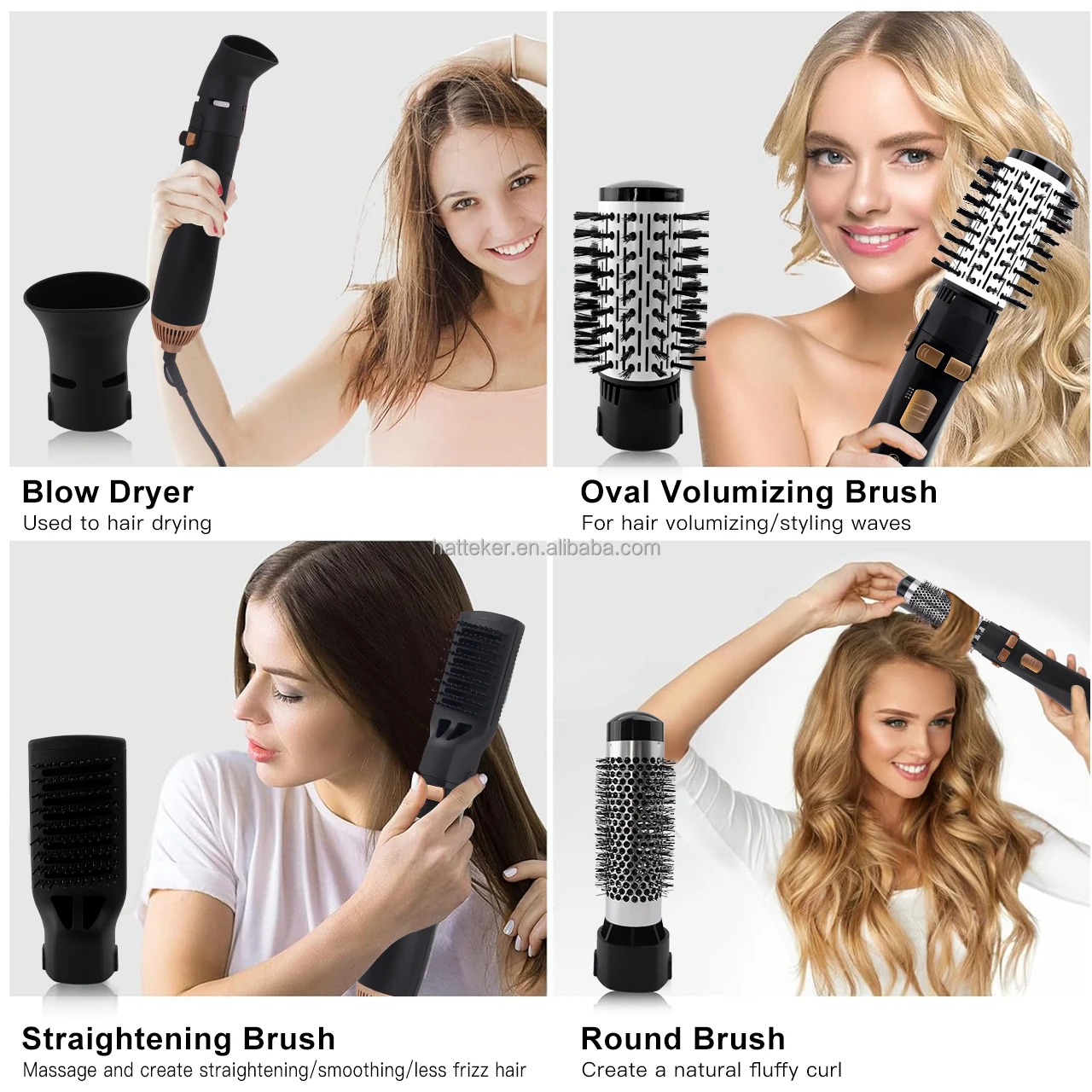 Hatteker 4 in 1 Air Hair Style Curler - Versatile Styling Tool