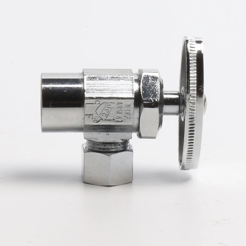 Multi-turn Brass Sweat Compression Inlet Angle Stop Valve With ...
