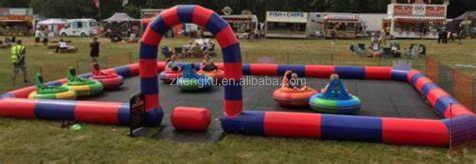 Indoor Outdoor Inflatable Karting Car Track Bumper Car Arena for Kids ...