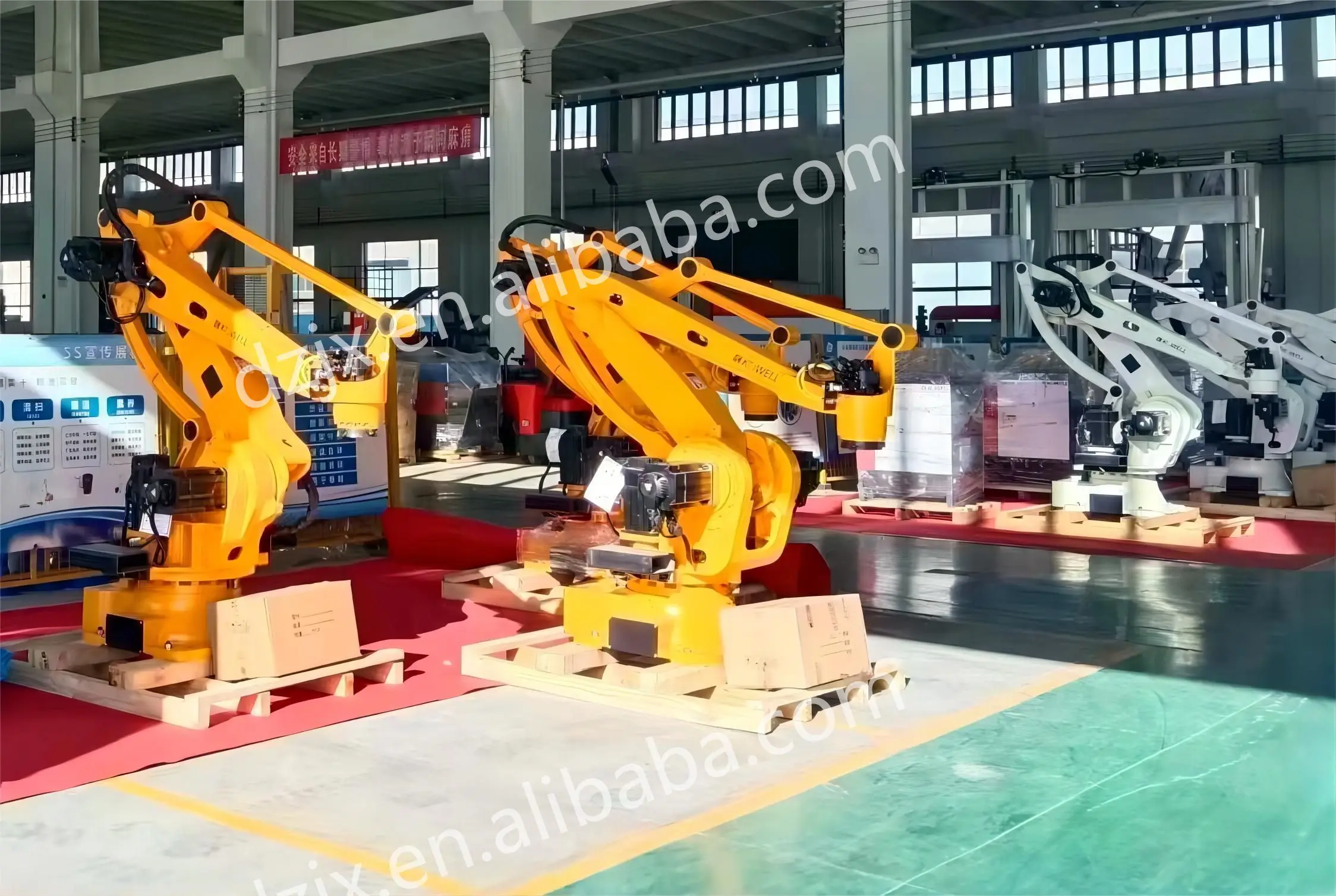 Dzjx Robot Palletizing Suction Gripper Boxes Robot Palletizer Machine For Carton Box Pallet