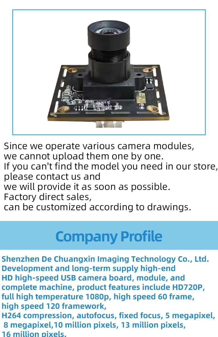 2 Million Global Shutter Camera 1080P/120FPS for Industrial Detection