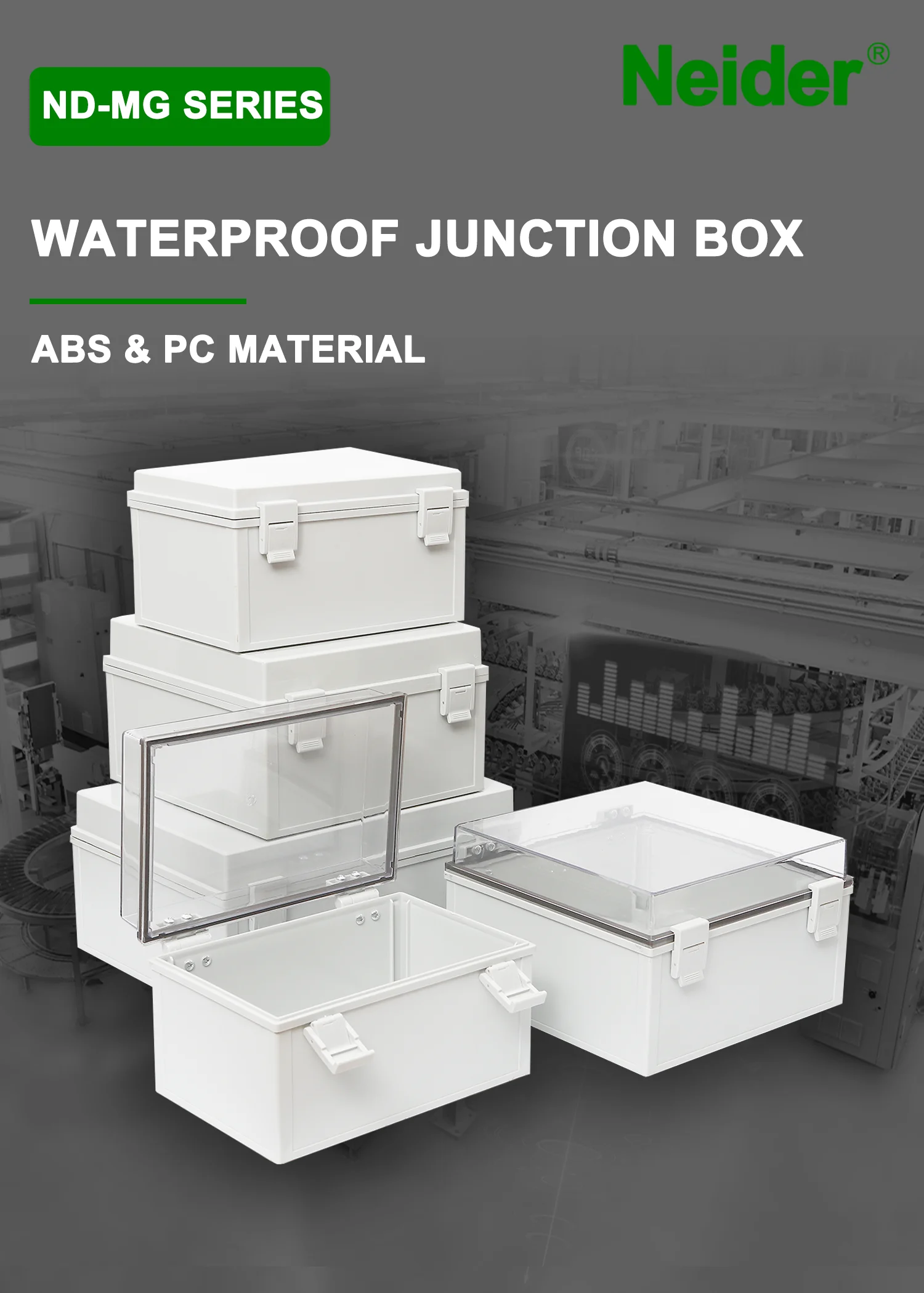 Mg Series 300*200*160 Plastic Ladder Slip Lock Large Waterproof ...