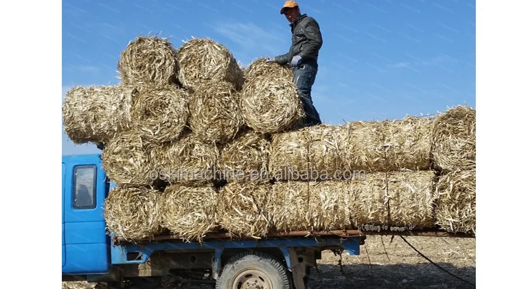 Hay Bale Straw Grass Machinery India Silage Baler Compress Wrapper Mini ...