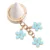 Cute Enamel Keychain Colorful Sakura Flower Key Ring Sweet Key Chains ...