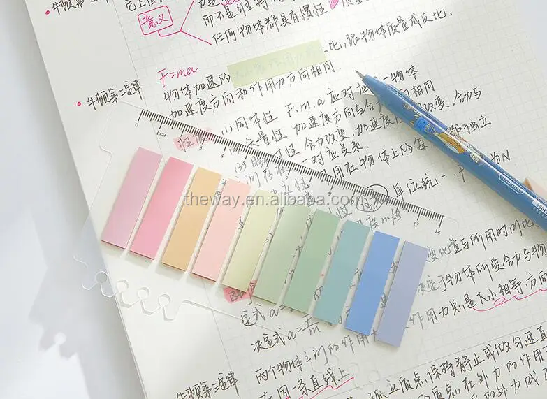 Ring Binder Sticky Note Page Flag Gradient Index Tab| Alibaba.com